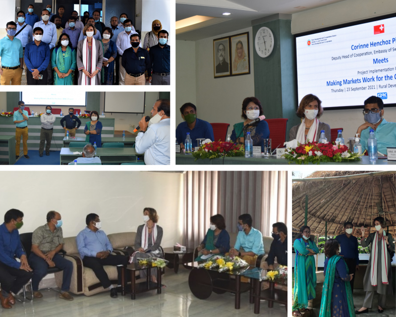 Delegates of the Embassy of Switzerland in Bangladesh Visit M4C Project ...